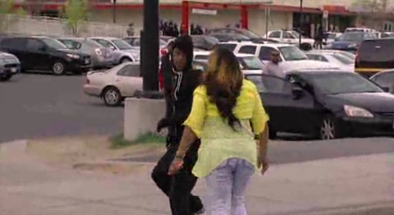 Epic Video Mother Beats Her Son When She Sees Him Rioting In